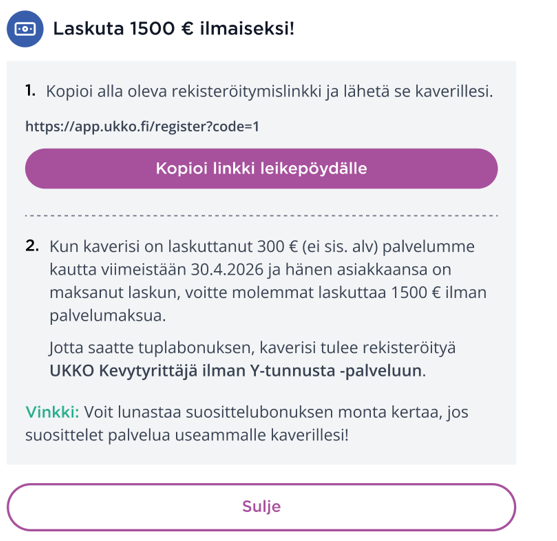 Miten UKKO.fin suosittelubonus toimii? – UKKO.fi